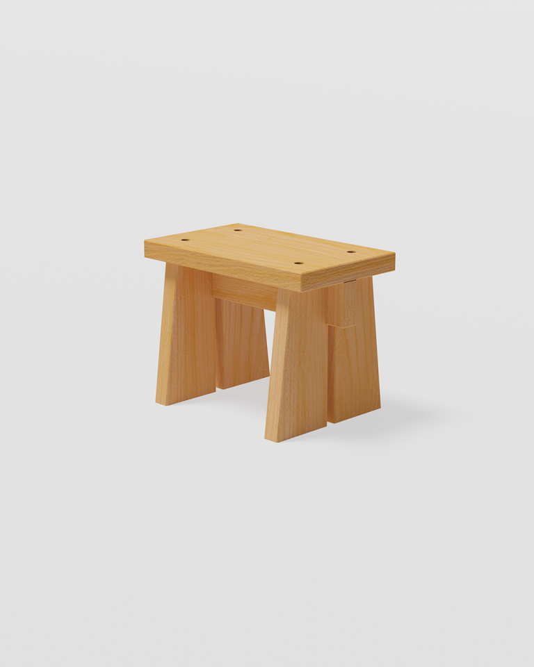Chisai Stool B - WOF Wooden